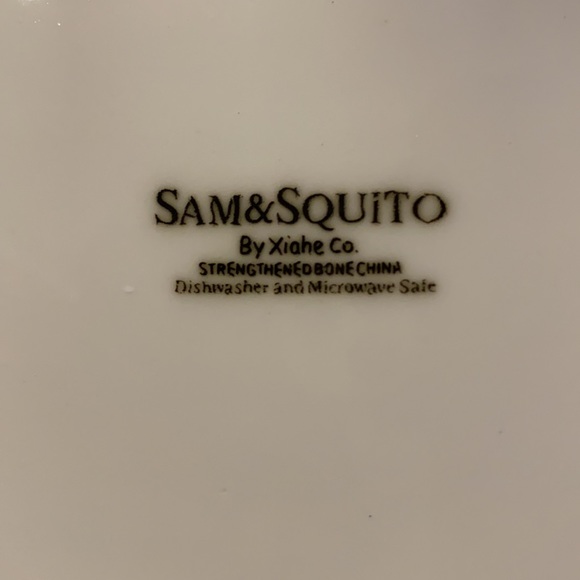 Sam & Squito | Dining | Sam Squito 8 Textured Square Salad Plate Glossy ...